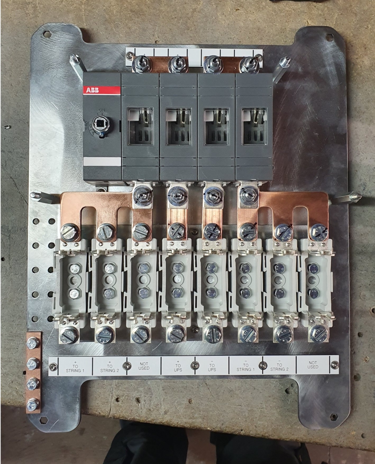 Combined DC Isolation / Fuse Transition panel - RB1